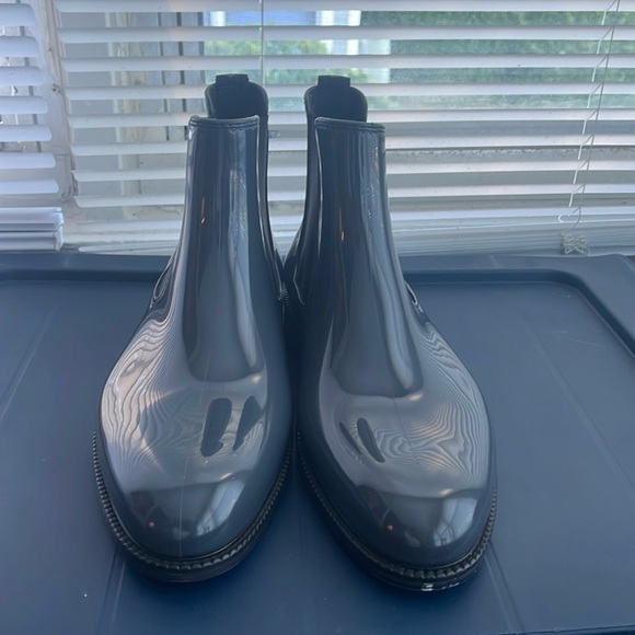 Hugo Boss | Shoes | Hugo Boss Grey Rubber Boots | Poshmark